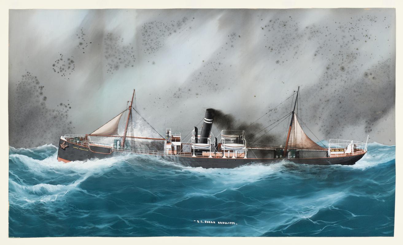 S.S. SARAH RADCLIFFE (painting) - Collections Online
