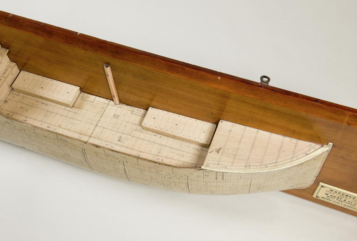 S.S. WAVERLEY, half hull ship model - Collections Online