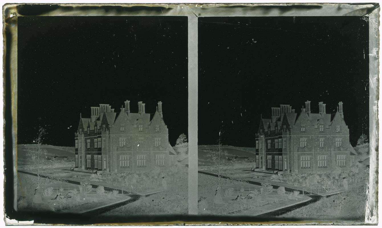 Hendrefoilan House, glass negative - Collections Online