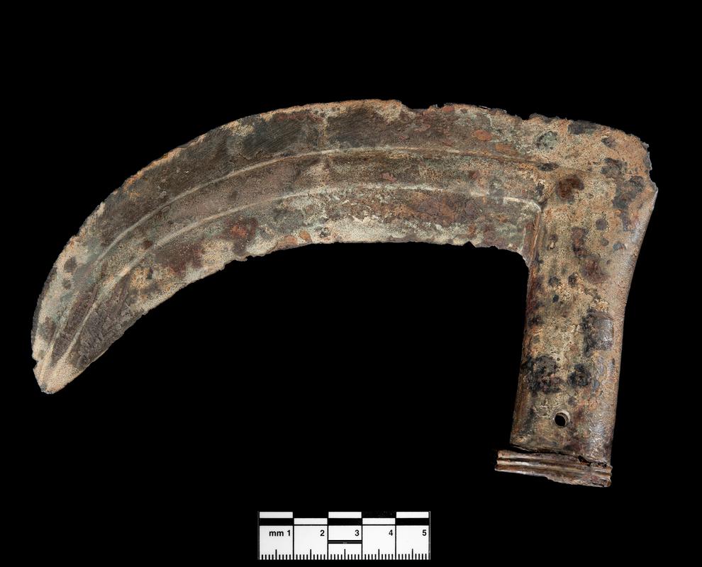 Late Bronze Age / Early Iron Age iron sickle - Collections Online