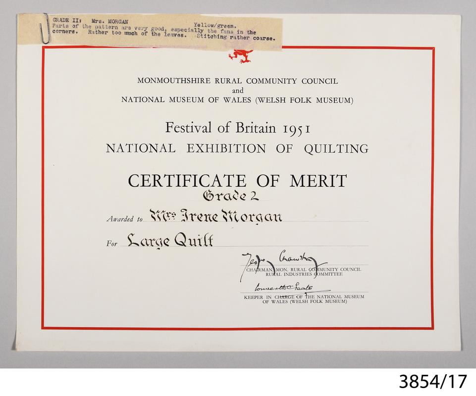 Certificate - Collections Online