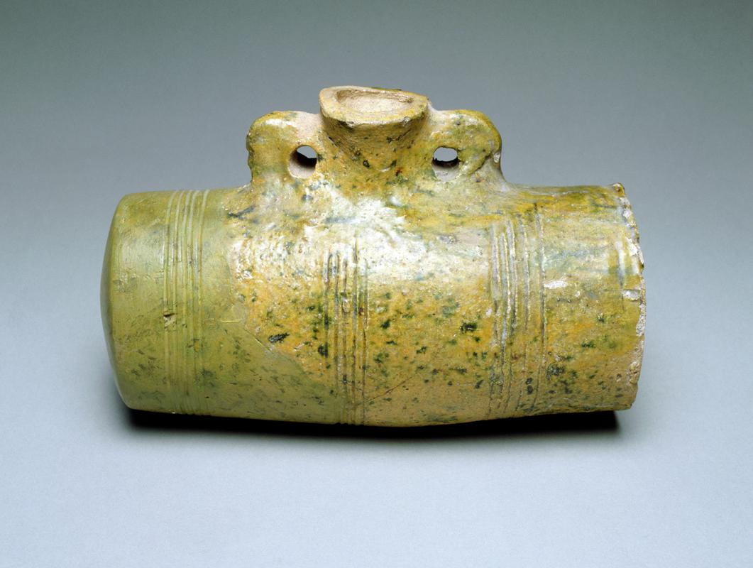 Medieval pottery costrel - Collections Online