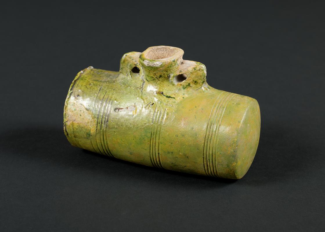 Medieval pottery costrel - Collections Online