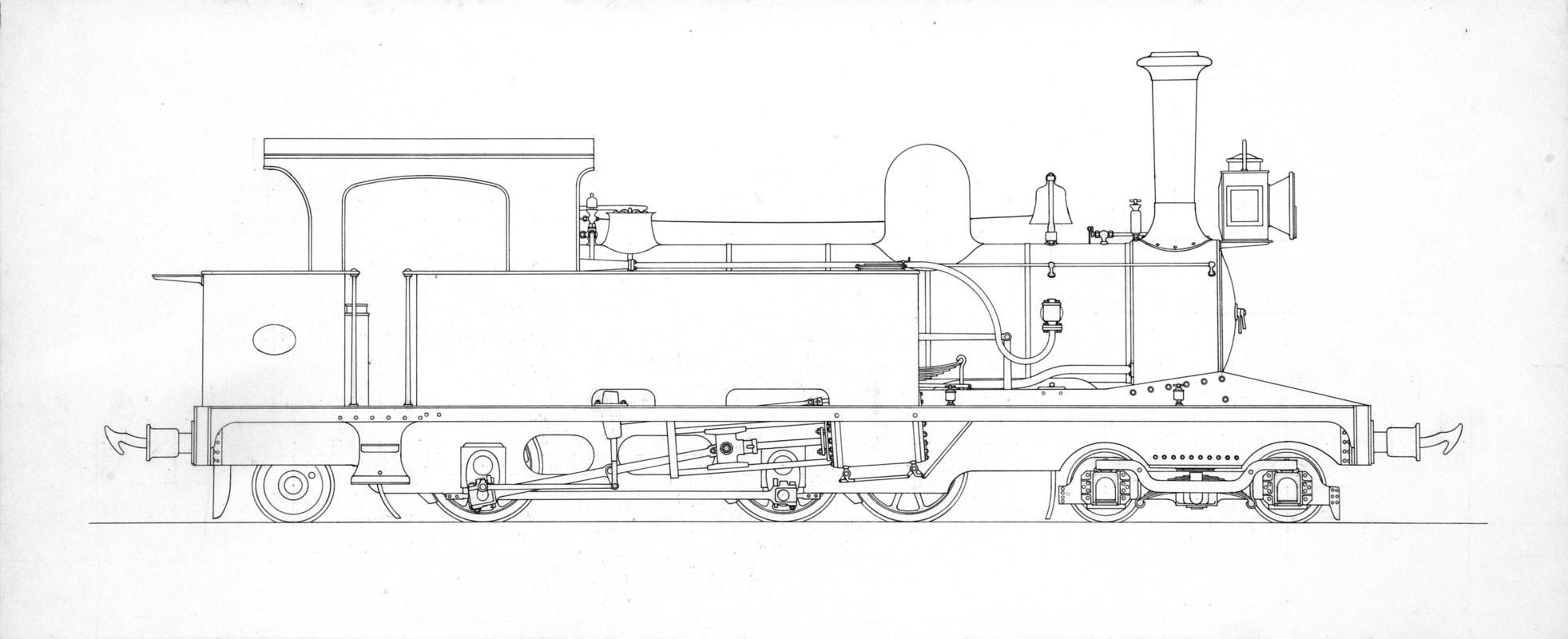 Steam locomotive (drawing) - Collections Online