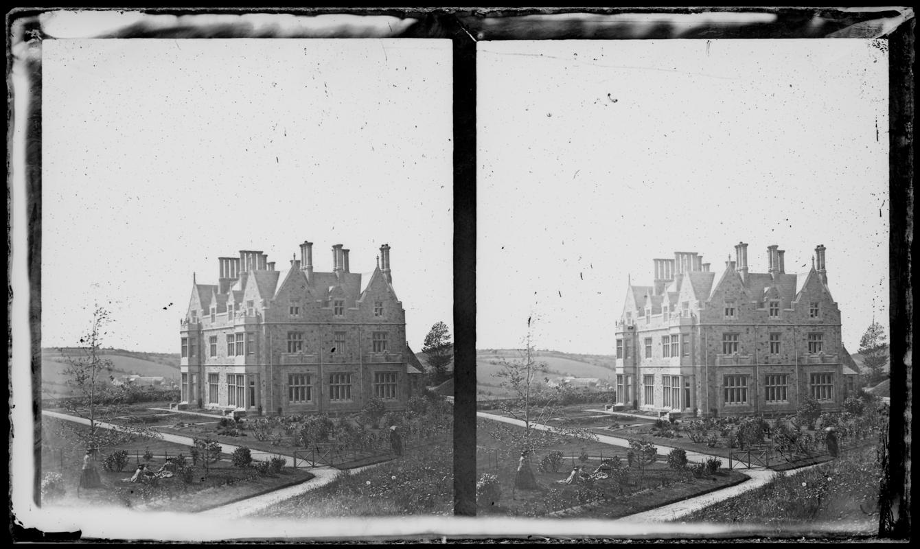 Hendrefoilan House, glass negative - Collections Online