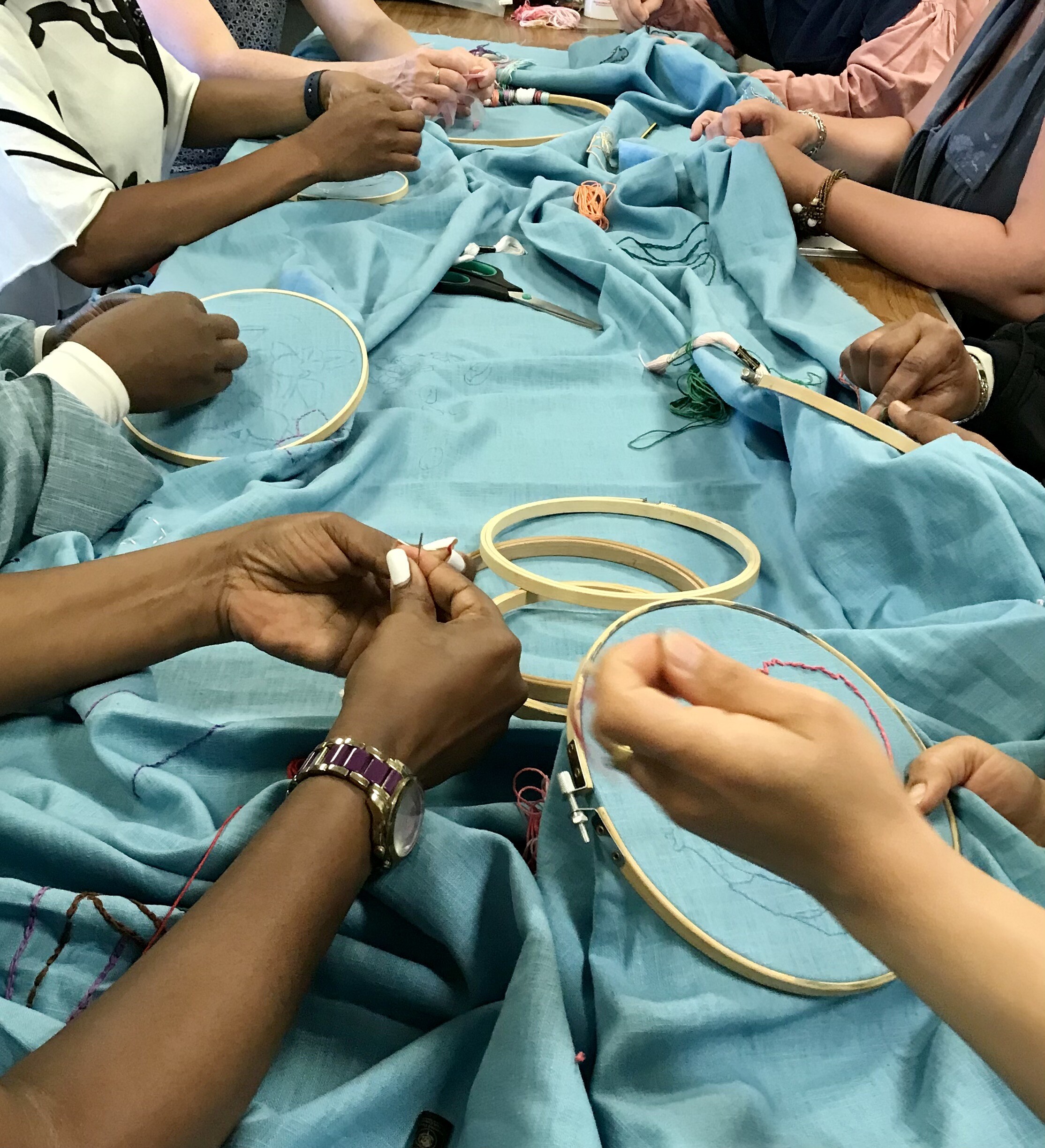Embroidery Workshop with Aurora Trinity Collective | Museum Wales